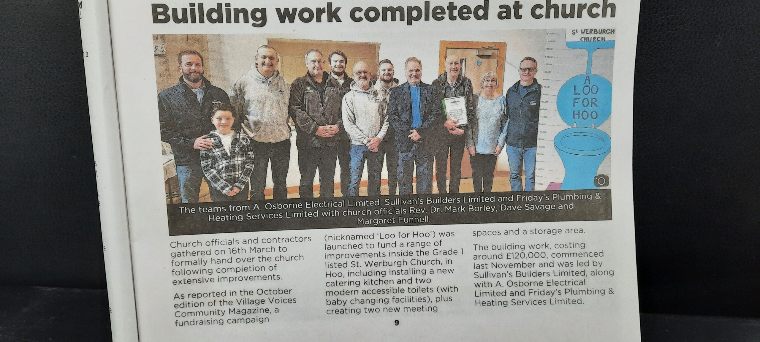 Hoo Church with Sullivans Builders Ltd - A Osborne Electrical Limited